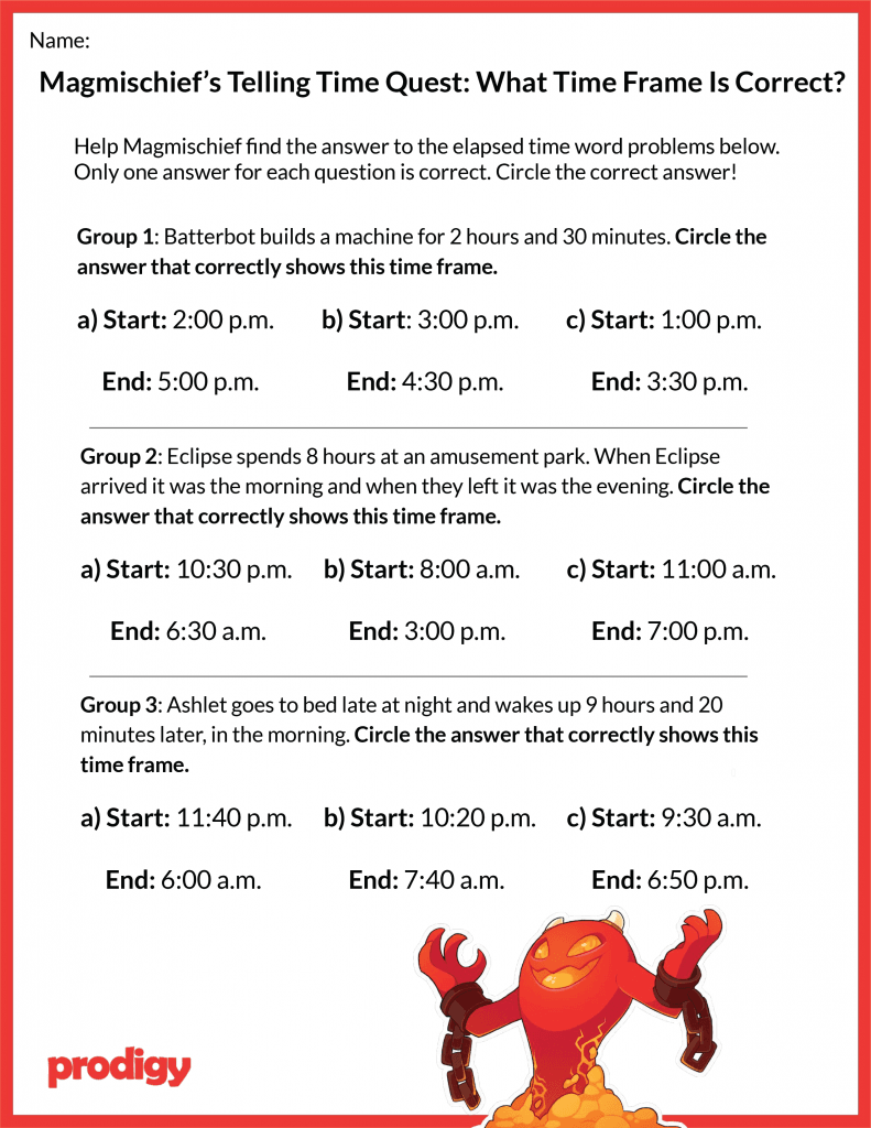 20 Engaging Telling Time Worksheets to Help Students in Grades 1 to 4 ...