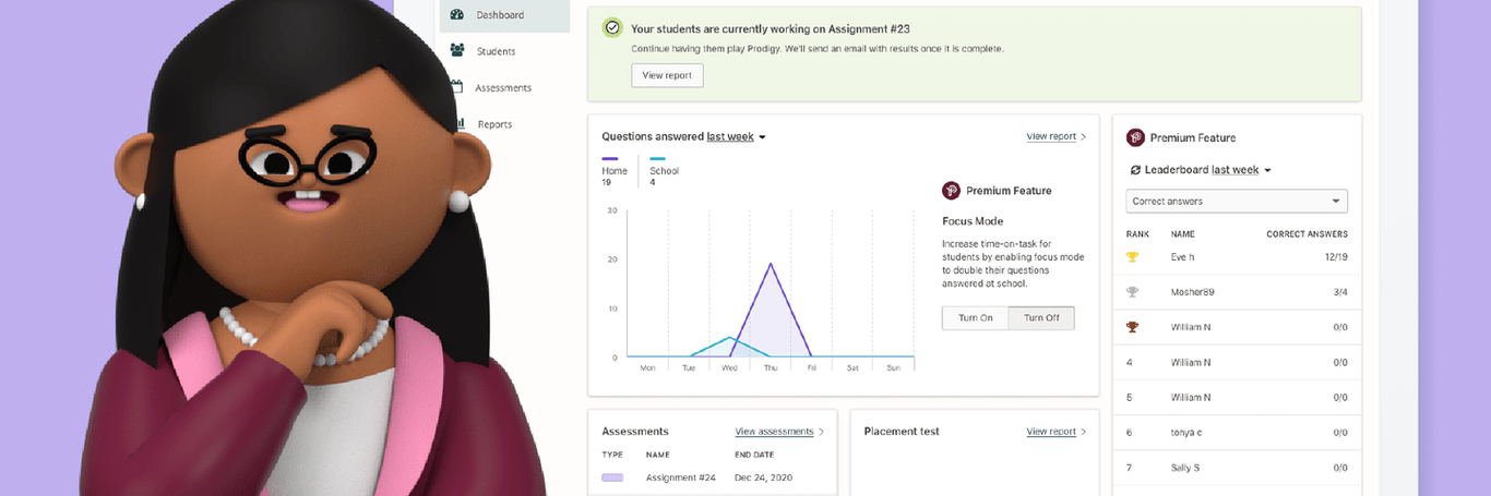 Prodigy Feature Update: New Teacher Dashboard | Prodigy Education