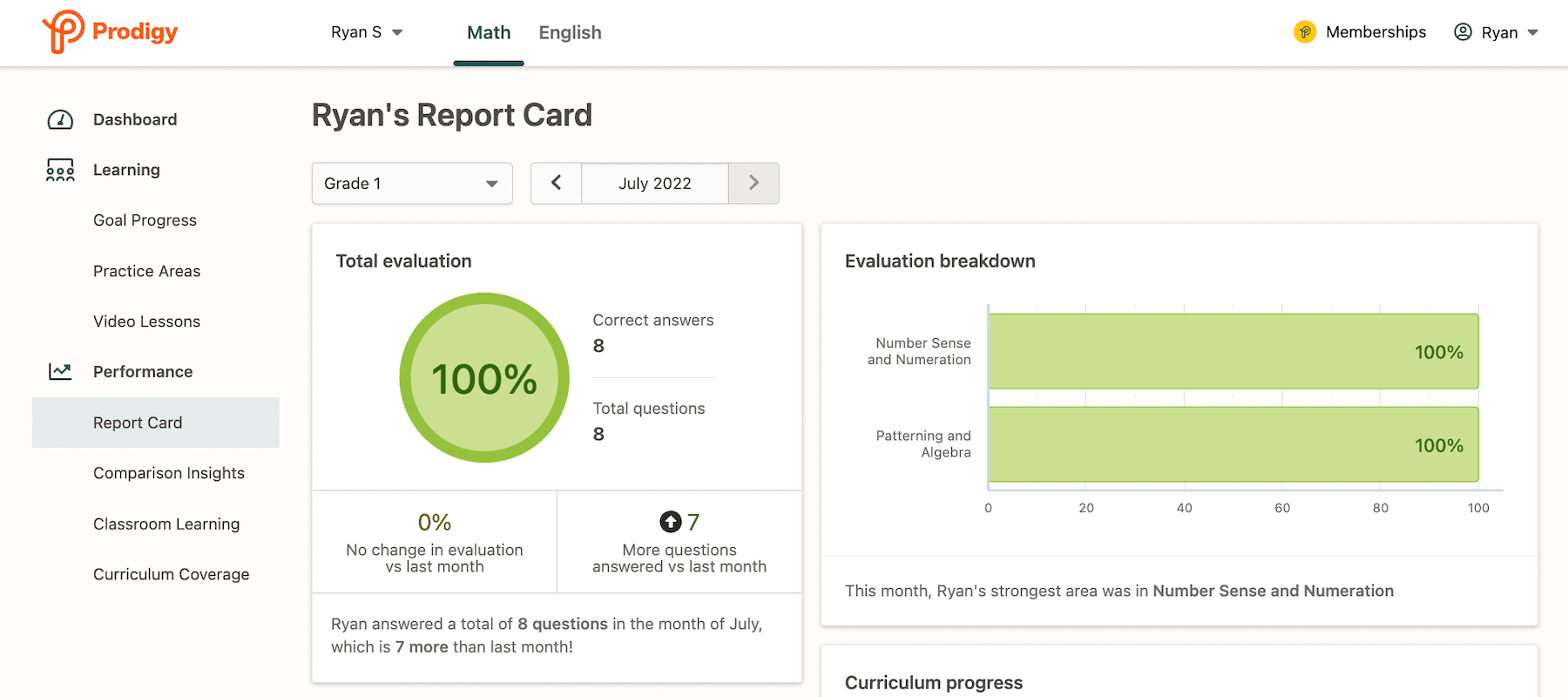 How to Use Prodigy's Report Card as a Parent | Prodigy Education