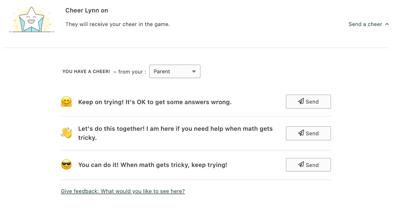 How to Use the Cheer Them On Tool as a Prodigy Parent | Prodigy Education