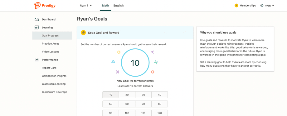 How to Use Goals & Rewards as a Prodigy Parent | Prodigy Education