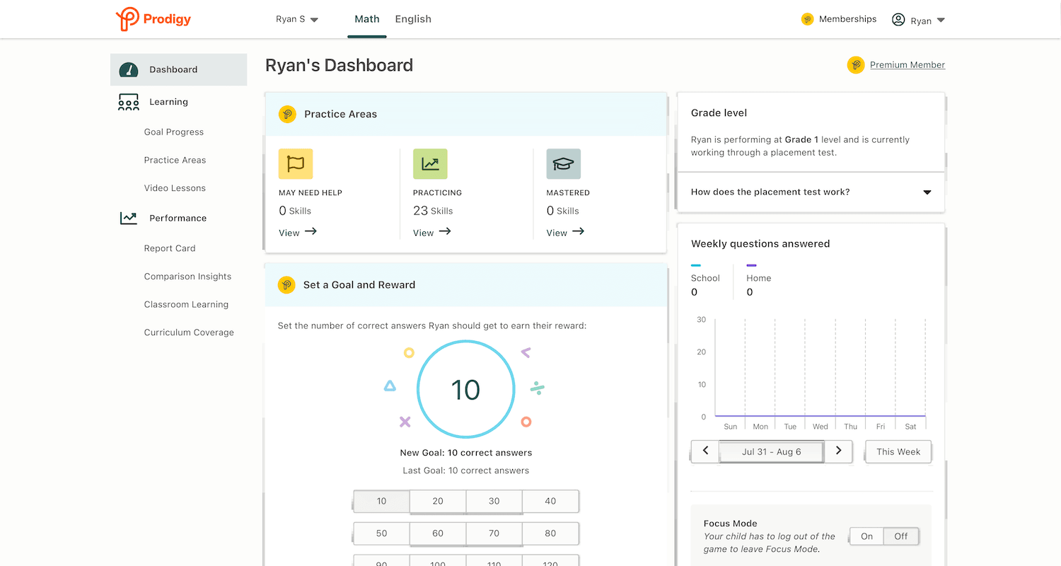 How to Use the Classroom Learning Tool as a Prodigy Parent | Prodigy ...
